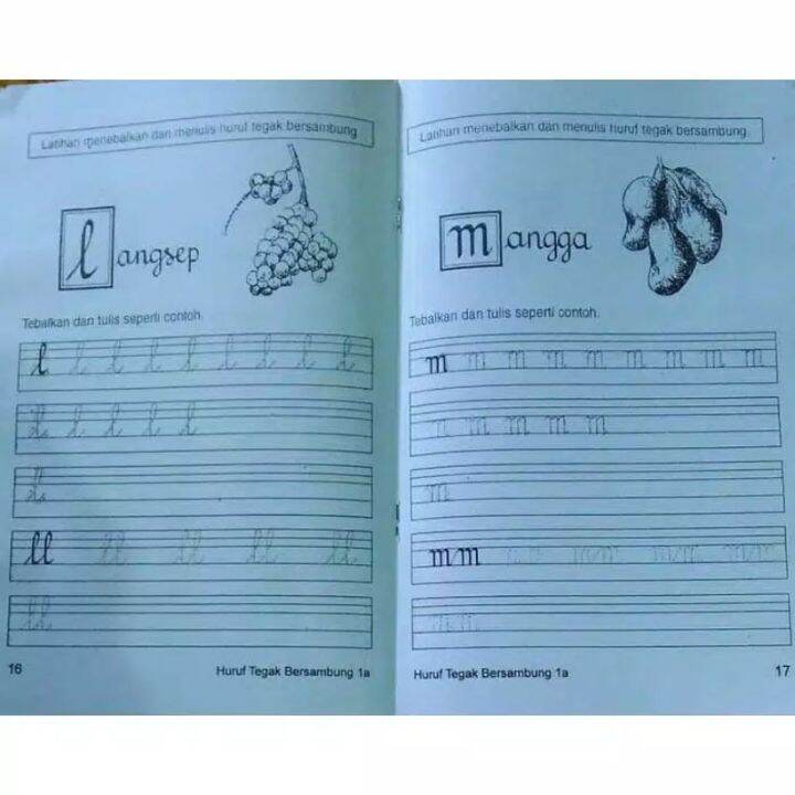 BELAJAR MENULIS HURUF TEGAK BERSAMBUNG 1A & 1B | Promo TS | Lazada Indonesia