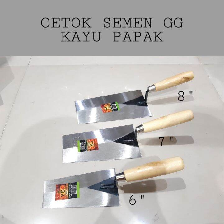 Cetok Semen GG Kayu Papak YSK / Sendok Semen Tebal / Cetok Tukang ...