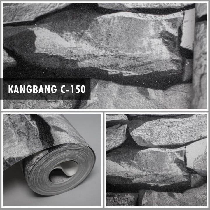Wallpaper Dinding Motif Batu Alam Premium Vinyl Bertexture | Lazada ...