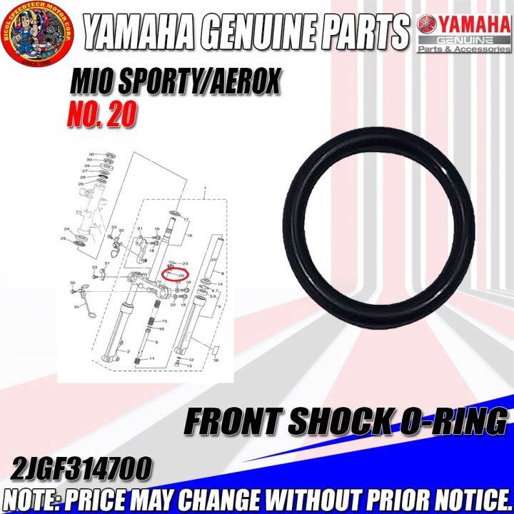 SNIPER 155/MIO SPORTY/AEROX/CYRPTON/SIGHT FRONT SHOCK O-RING (YGP ...