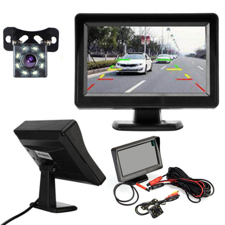 4.3 inch Monitor TFT-LCD digital screen 12V Car Rear View Camera ...
