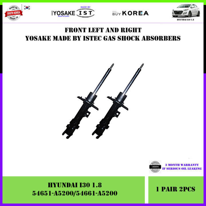 Hyundai I30 1.8 Front Left And Right Yosake Istec Gas Shock Absorbers ...