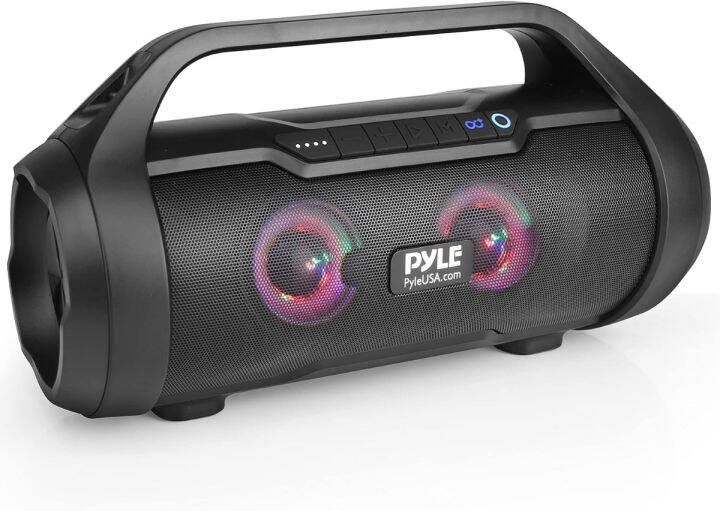Pyle Wireless Portable Bluetooth Boombox Speaker - 500W 2.0CH Rechargeable Boom Box Speaker ...
