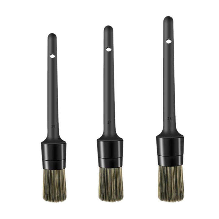 Detailing Brush Set 3 Different Sizes Interior Detailing Kit Car Brush ...