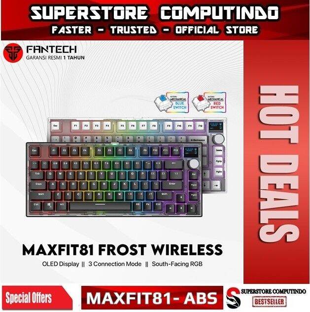 Fantech MAXFIT81 Wireless Bluetooth 75%!M(MISSING)echanical Keyboard ...