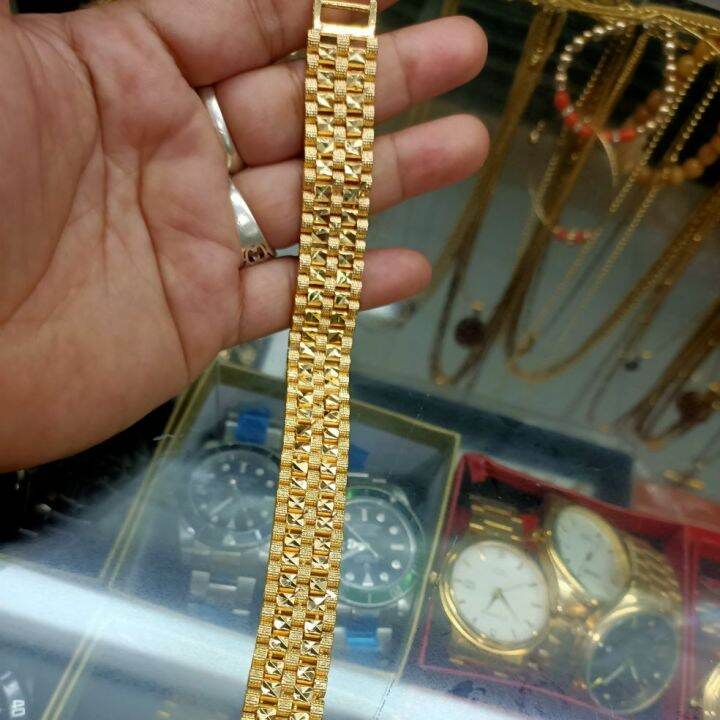18KARAT SAUDI GOLD COMMERCIAL BRACELET | Lazada PH