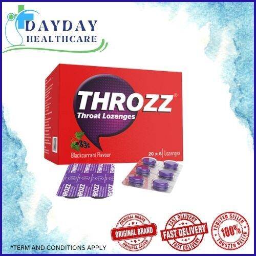THROZZ Throat Lozenges Blackcurrant Flavour (6 TBT) | Lazada