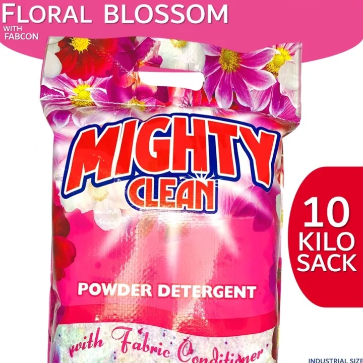 【Ready Stock】 Mighty Clean Detergent Powder Floral Blossom 10 KILOGRAM ...