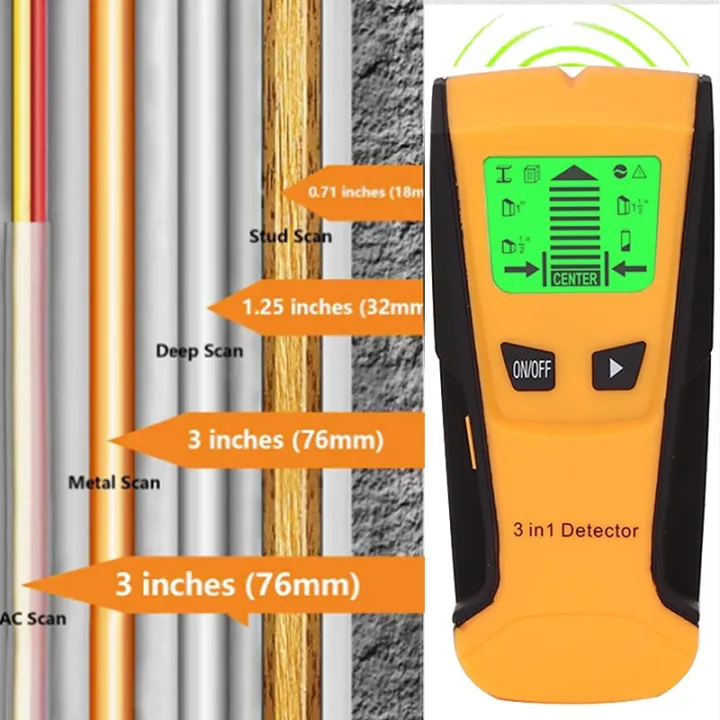 SA 3 In 1 Multifunction Portable Metal Detector Find Metal Wood Studs ...