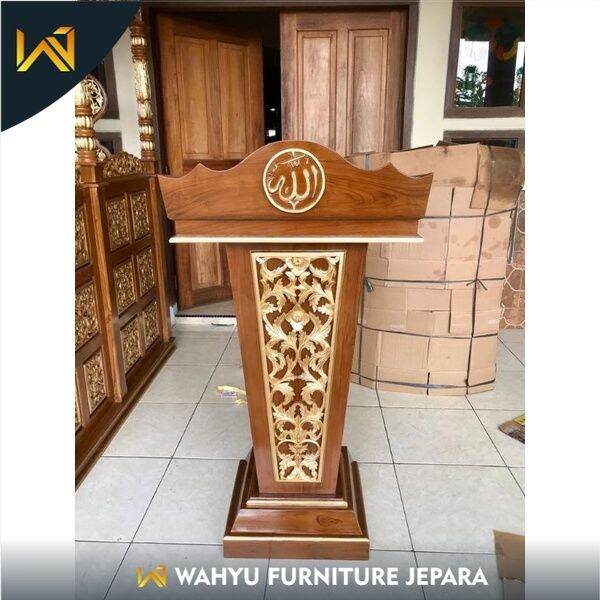 Podium Minimalis Kayu Jati Jepara podium presiden podium kaligrafi ...