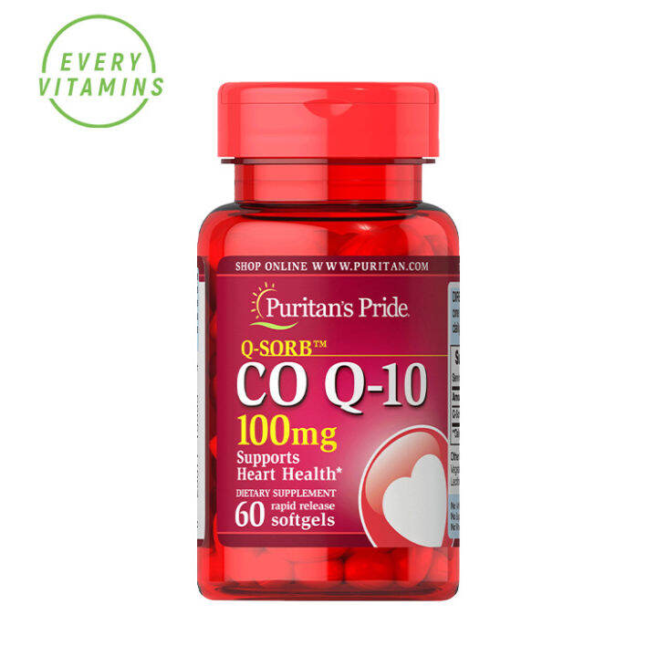 CoQ10 Q-Sorb 100mg 60 softgels Puritan's Pride | Lazada PH