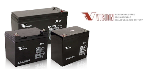 แบตเตอรี่แห้ง 12V 5 Ah Battery Vision CP1250 ชาร์จไฟได้ | Lazada.co.th
