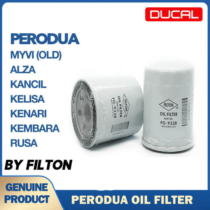 ORIGINAL FILTON PERODUA OIL FILTER ( 15601-00R01-000 ) GENUINE PARTS | Lazada