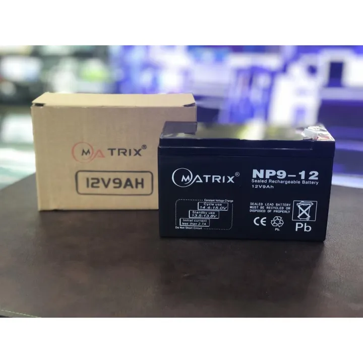 MATRIX แบตเตอรี่แห้ง MATRIX 12V 9Ah (Black) | Lazada.co.th