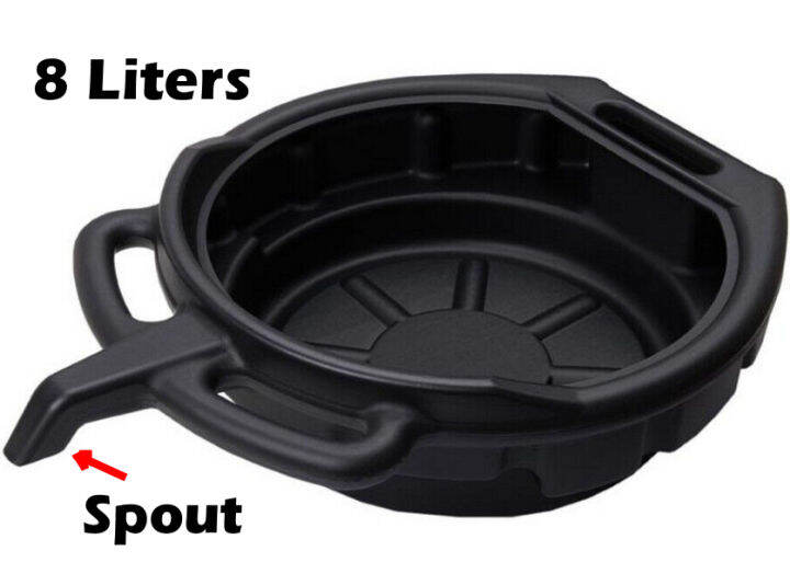 Oil Drain pan Waste Drip pan Heavy duty Car Engine Oil Tray (8L 15L ...