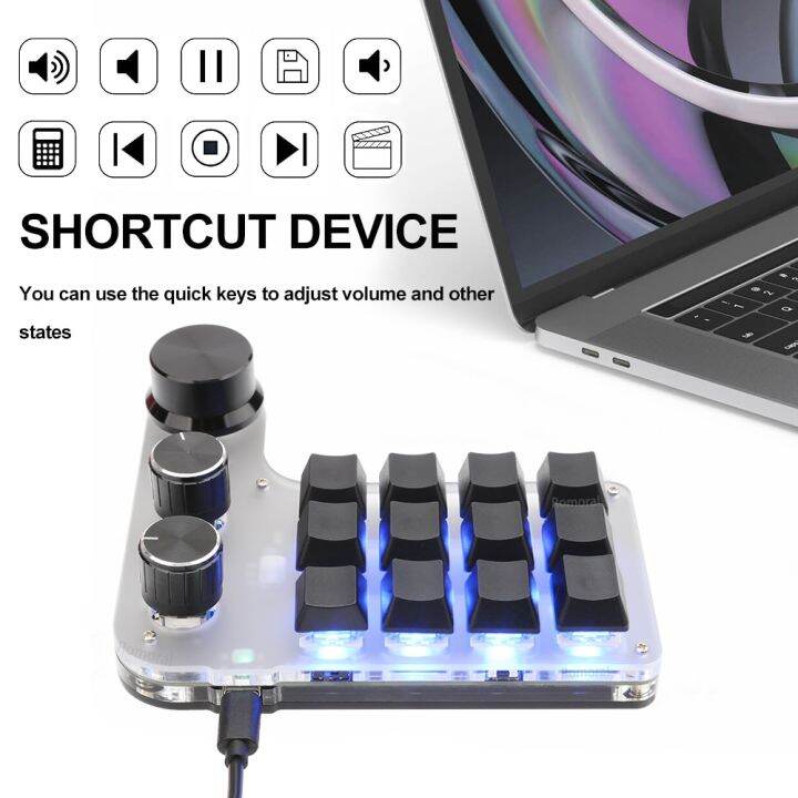 Programming Macro Keyboard 2.4G Receiver USB Mini Program Game ...