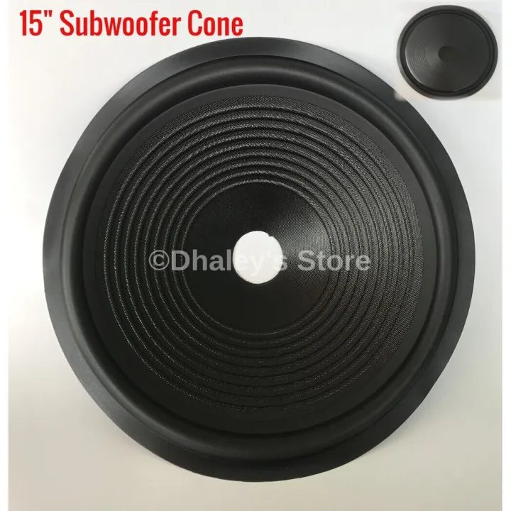 Hearr Speaker Cone 15 Hard Paper Cone Rubberized Edge for Subwoofer ...