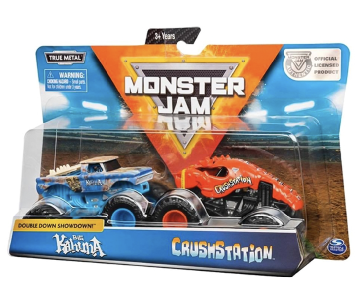 Monster Jam Double Showdown 1:64 Diecast Big Kahuna, Crushstation ...