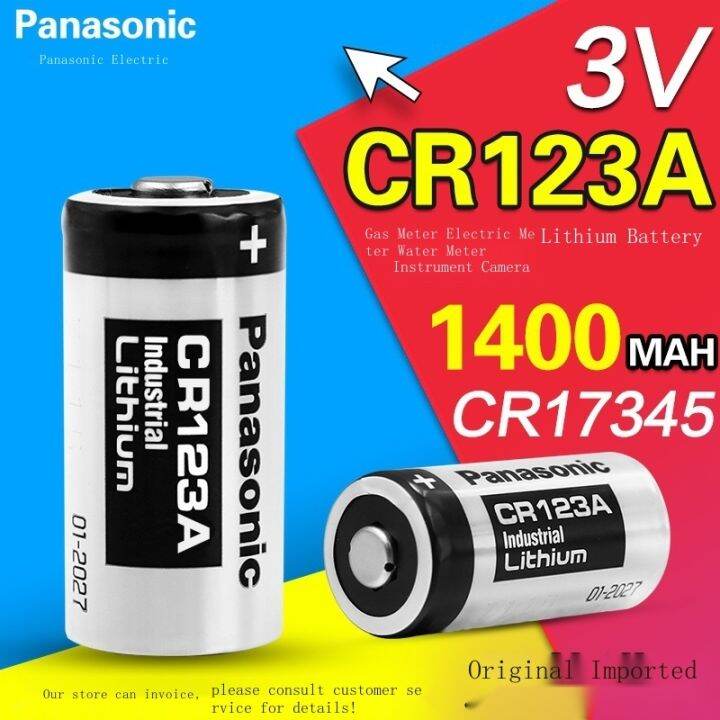 New-original⊙ Panasonic CR123A aka CR17345 3V lithium battery film camera Olympus u1u2 laser ...