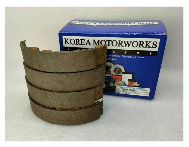 BRAKE SHOE SET, For Kia Picanto, Year 2005-2010 58305-07A00 | Lazada PH