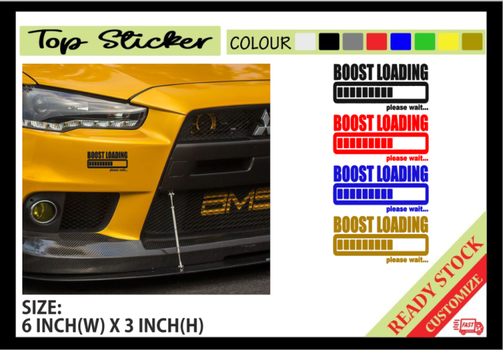 BOOST LOADING CAR STICKER MYVI AXIA ALZA BEZZA SAGA EXORA PERSONA VIOS ...
