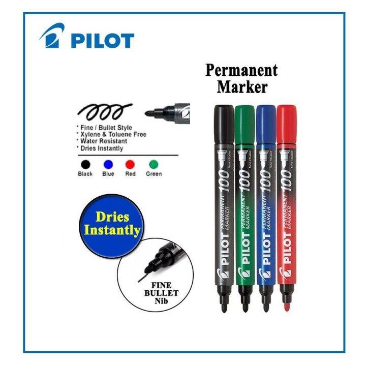 Pilot 100 Permanent Marker Bullet SCA-100 | Lazada