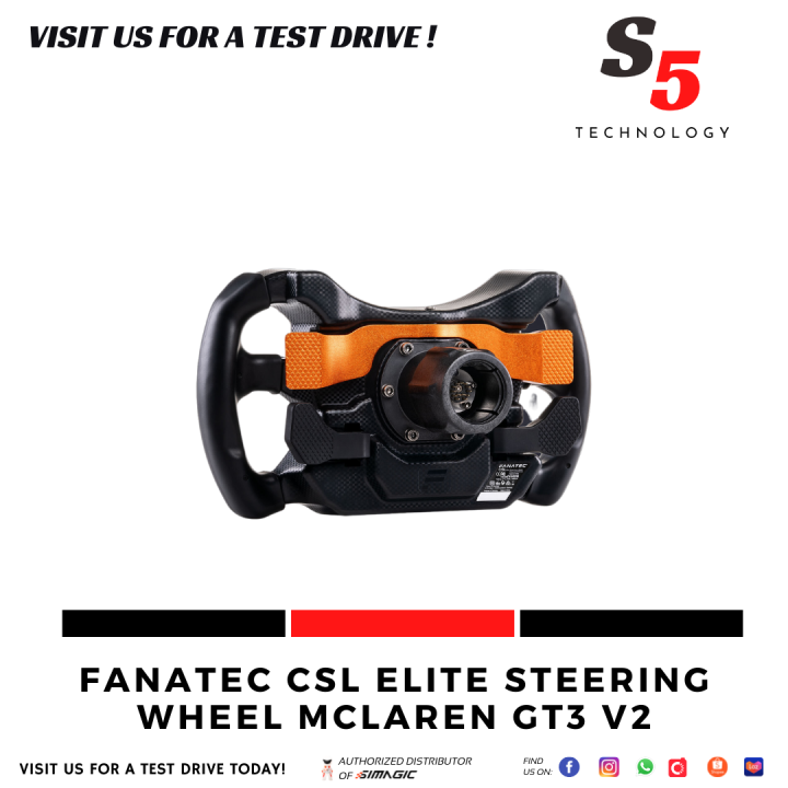 FANATEC CSL Elite Steering Wheel Mclaren GT3 V2 / simracing / sim ...