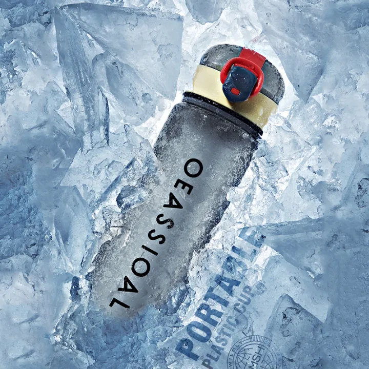 CMSH กระบอกน้ำพกพาแบบยกดื่ม water bottle วัสดุ PP ใส่น้ำร้อนได้ bpa free 500ml | Lazada.co.th