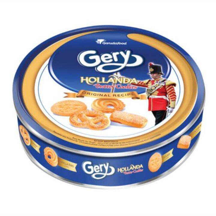 GERY HOLLANDA BUTTER COOKIES KEMASAN KALENG - 225 GR | Lazada Indonesia