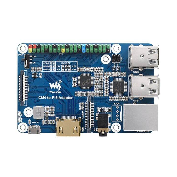 Waveshare CM4 to 3B Expansion Board for Raspberry Pi 3 Model B/B+ ...
