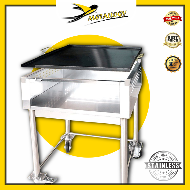 Metallogy New Heavy Duty STAINLESS STEEL Gas Stove Stand + Square Roti ...