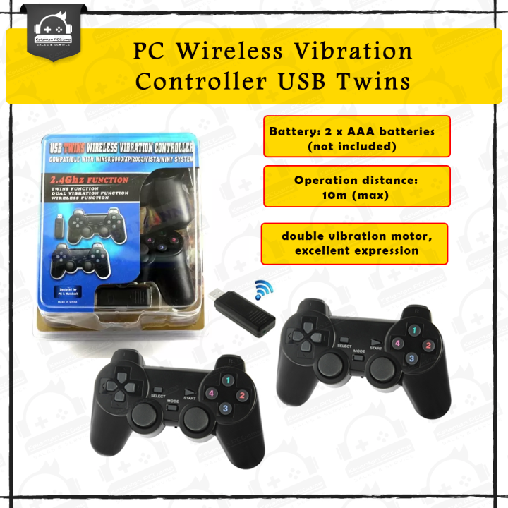PC Wireless Vibration Controller USB Twins | Lazada PC Wireless Vibration Controller USB Twins | Lazada