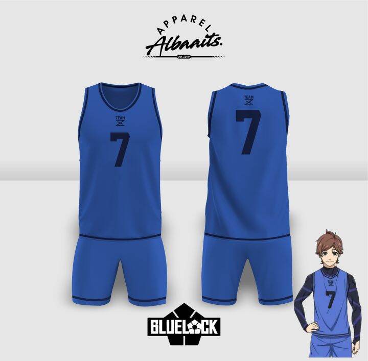 Jersey Singlet Albaits Blue Lock Team Z Lazada Indonesia