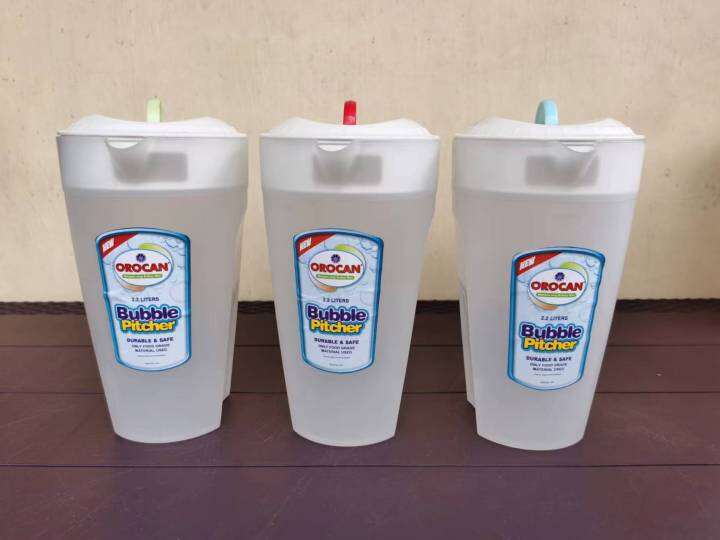 Orocan Bubble Pitcher available in 2 sizes 2.2 Liters and 1 Gallon ...