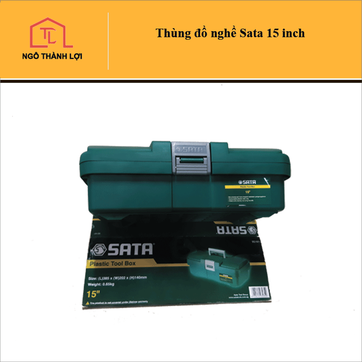 Thùng đựng đồ nghề Sata 15inch 385 x 202 x 140mm 95161 - Thùng nhựa ...