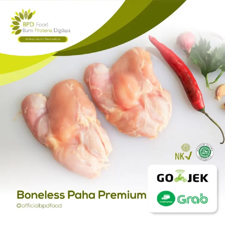 BONELESS PAHA AYAM PREMIUM 1KG TANPA TULANG DAN KULIT HALAL | Lazada ...