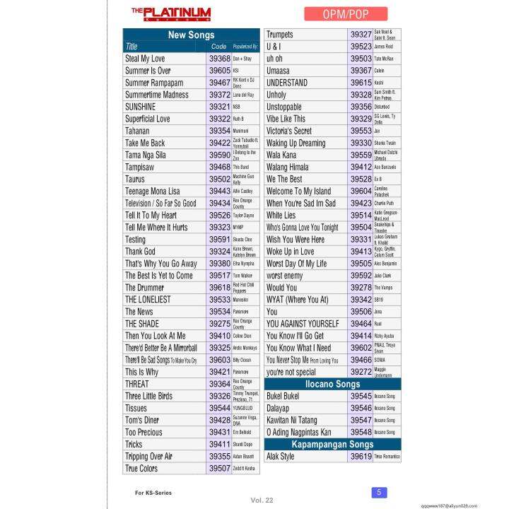 Platinum cd vol 23 platinum cd updated 2023 The Platinum KS-5 Junior Lite, KS-10 Junior 2, KS-40 ...