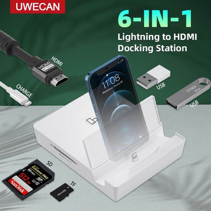 [A LIKE] ∈ Lightning iPhone to USB 3 OTG HDMI Digital AV Adapter/Cable ...