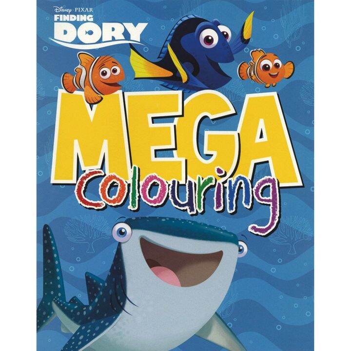 Disney Pixar Finding Dory Mega Colouring kids children big book fun ...