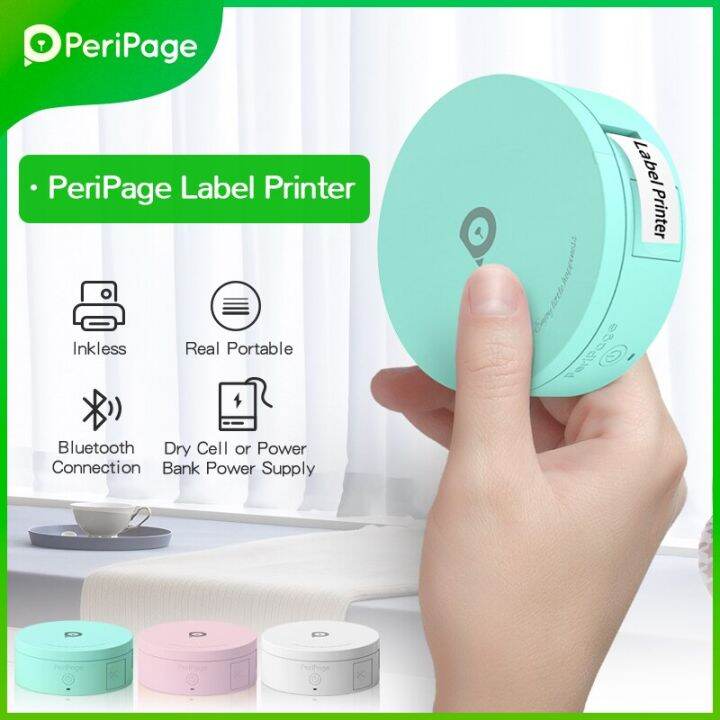 Peripage L1 Inkless Mini Thermal Label Printer Wireless BT Label Maker ...