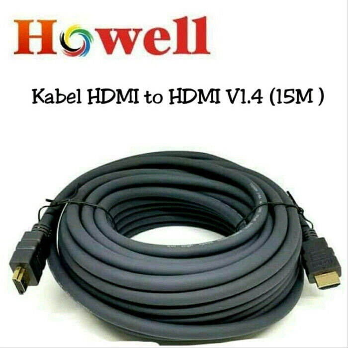 Howell Kabel HDMI 15 Meter v1.4 KABEL LENGTH 15 METER HOWELL v1.4 CONNECTOR TYPE A HDMI MALE TO ...