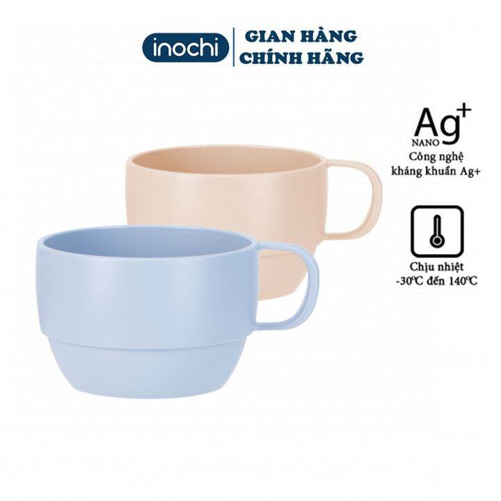 Combo 2 cốc nhựa, ly nhựa uống nước Inochi kiểu thấp (tiêu chuẩn Nhật ...