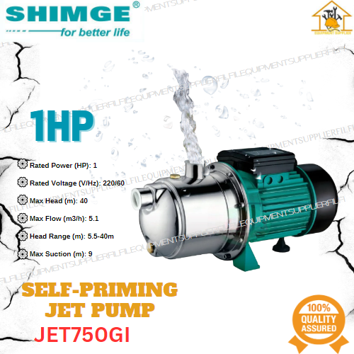 Shimge JET750G1 Self Priming Jet Pump 1HP | Lazada PH