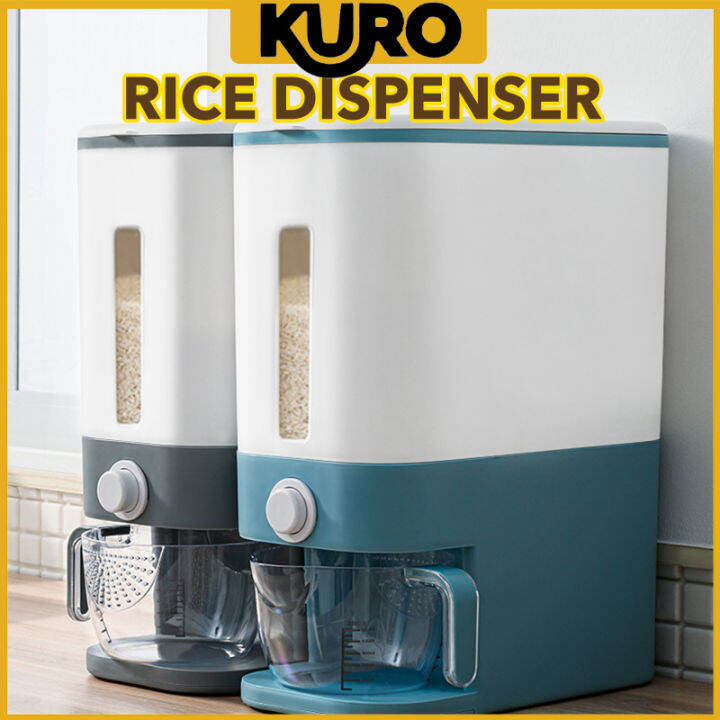 Kuro 12KG Automatic Rice Dispenser with Rinsing Cup Pengedar Beras ...