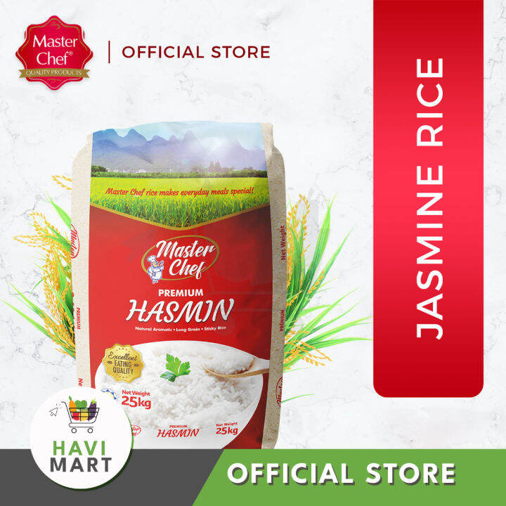 Jasmine Hasmin Rice (Master Chef) 25kg (5% Broken) Best Seller, Super ...