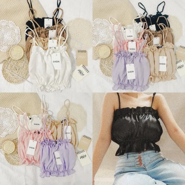 CHARIE RUFFLE TOP with Tag and Label | Lazada PH