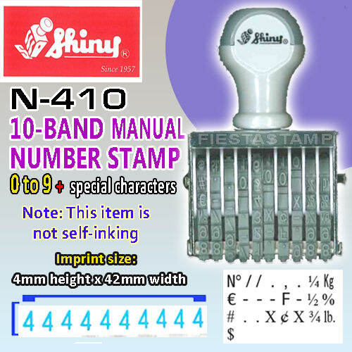 Shiny 10-Band Number Stamp (N-410) | Lazada PH