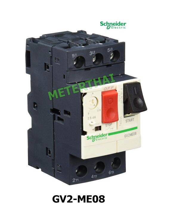 Schneider Electric GV2ME08 มอเตอร์เบรกเกอร์ชนิดมีโอเวอร์โหลดในตัว ...