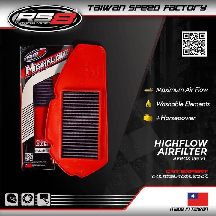 high flow air filter for aerox v1 old (washable) | Lazada PH