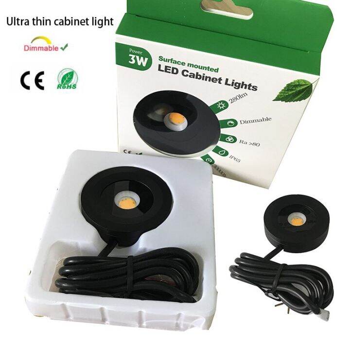 Ultra Thin 110v 220v Dimmable Led Downlight Cob Spot Light 3w Surface ...